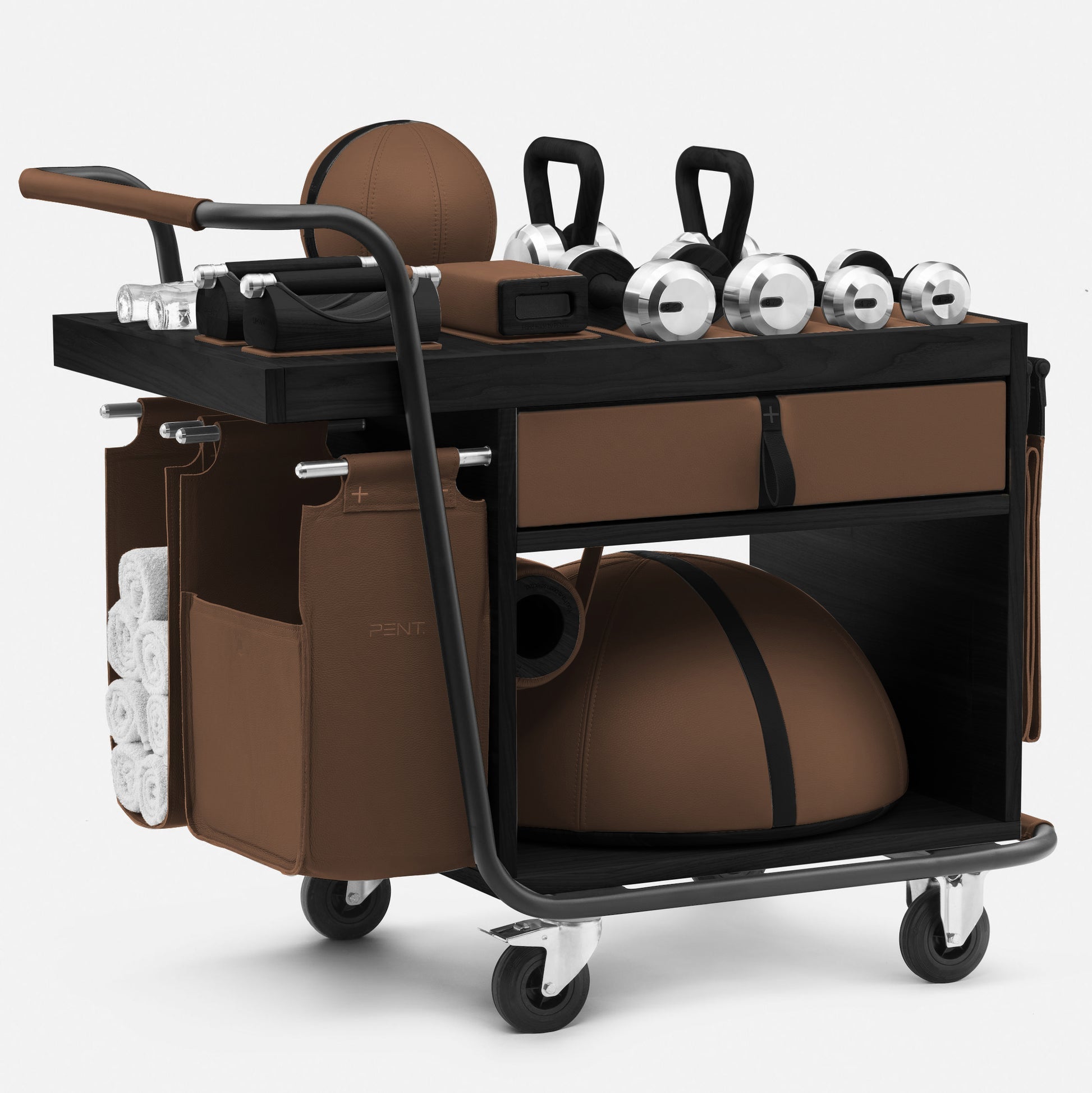 Pent SOPHIA - Luxury wooden stand with fitness equipment | Light ...